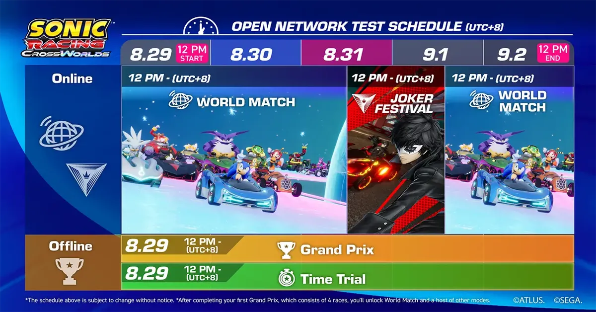 Sonic Racing CrossWorlds Open Network Test Now Available to Download ...