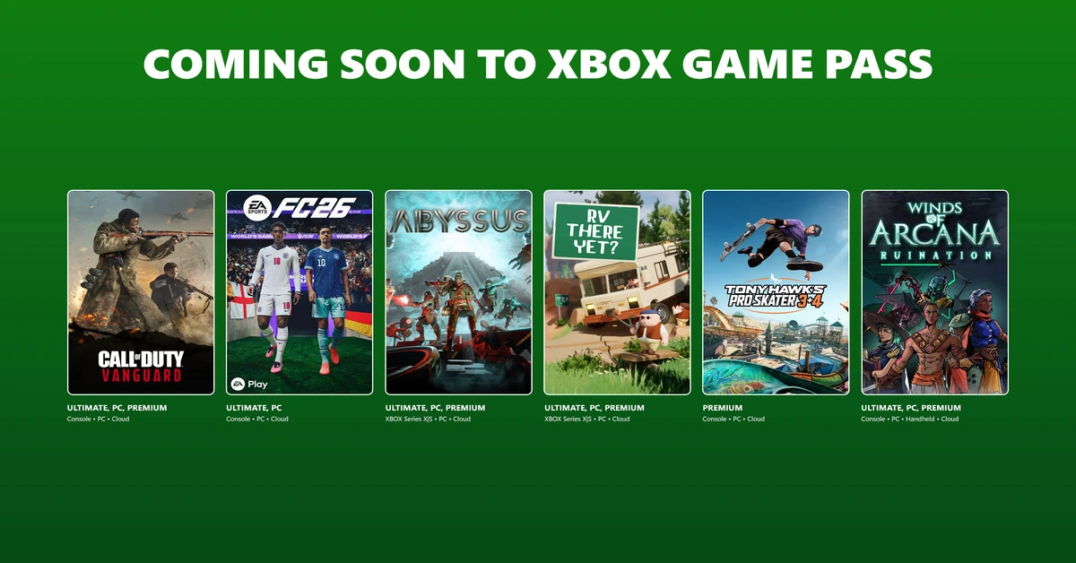 UPDATED Xbox Game Pass June 2026: Schedule of Confirmed Titles ...