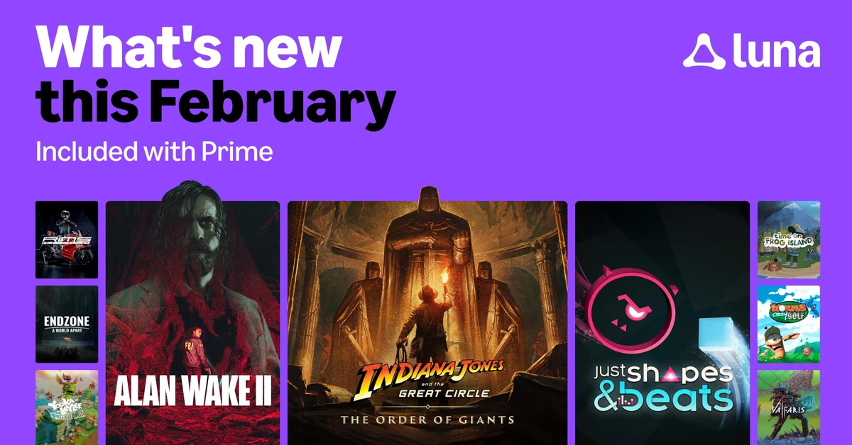 Play For Free with Prime: Luna Cloud Streaming Games for February 2026 ...