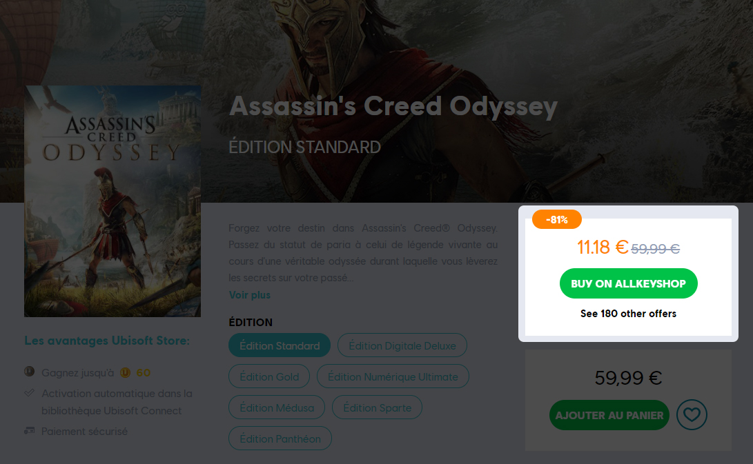 The Allkeyshop Extension for all browser - AllKeyShop.com