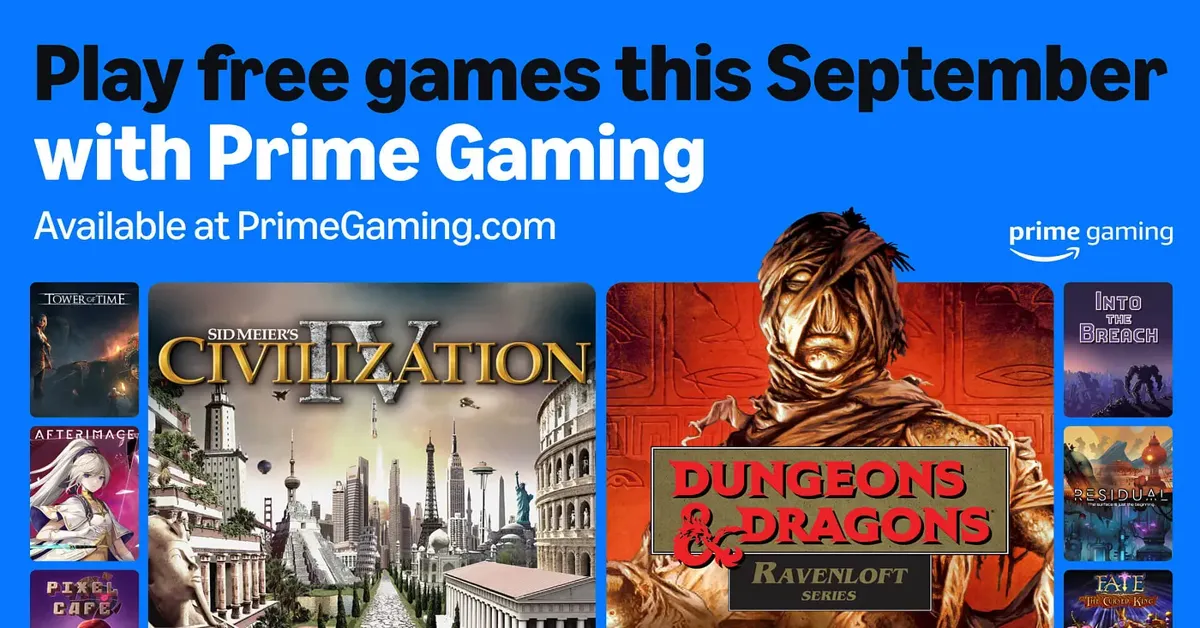 Amazon Prime Gaming Free Games for September 2025 - Full List ...